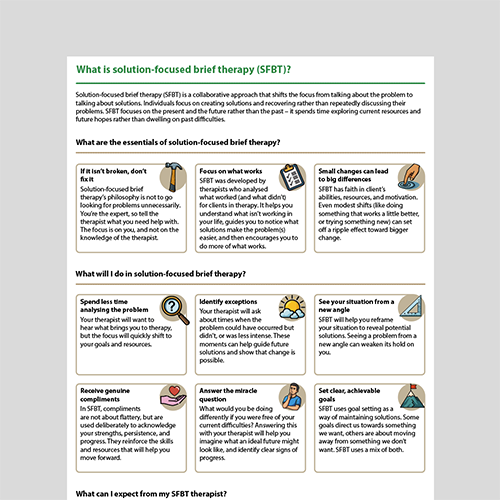 Solution-Focused Brief Therapy: What Is It, And How Does It Work ...